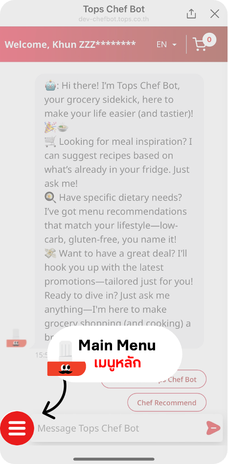 Chef Bot | Shelf Talker