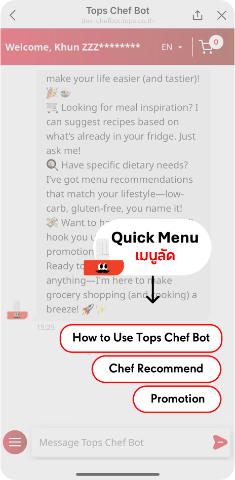 Chef Bot | Shelf Talker